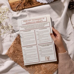 Narrative Therapy Techniques Worksheet: Therapist Resources - Etsy