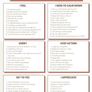 Gottman Repair Checklist - Etsy Canada