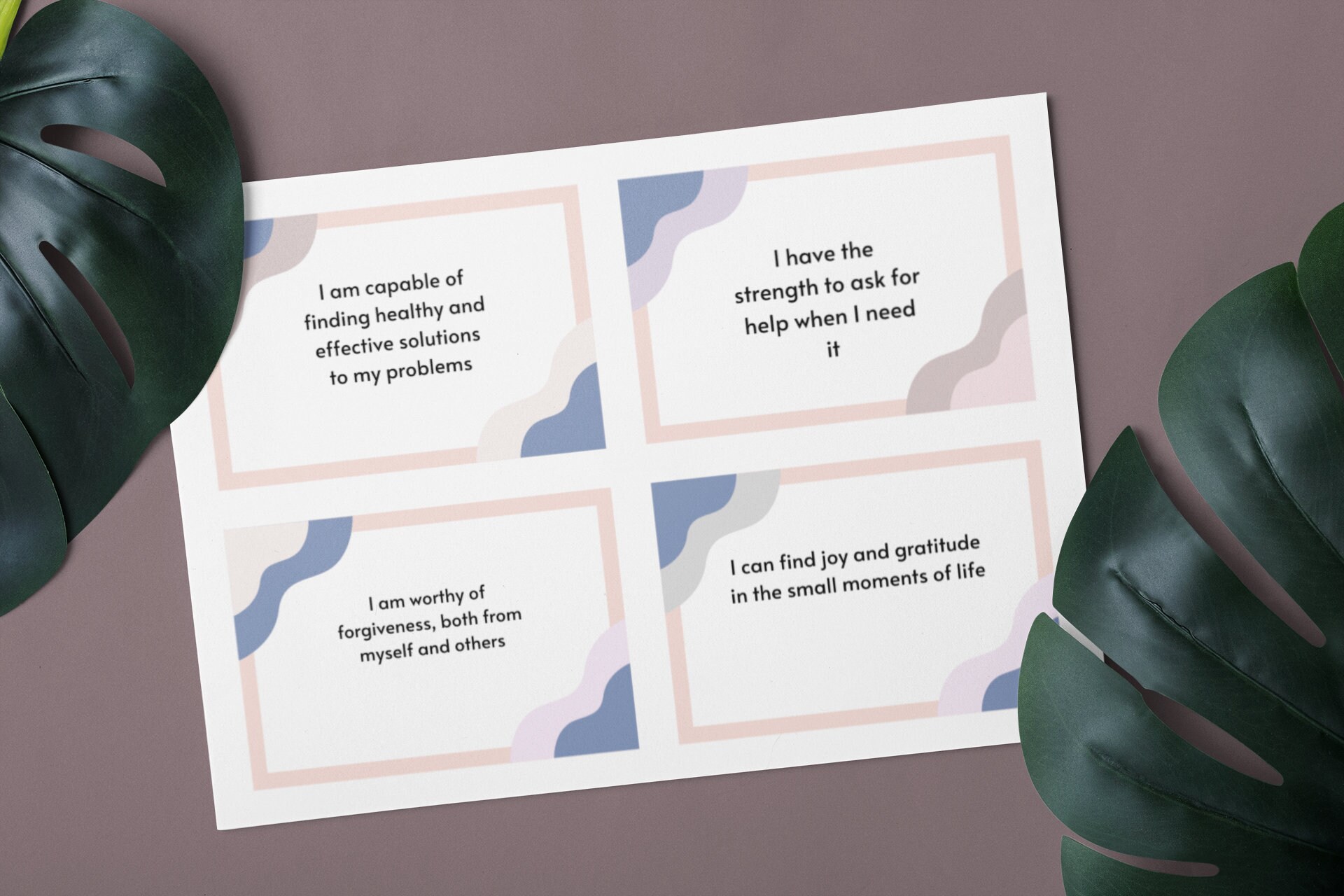 DBT Coping Statements Flashcards - Etsy