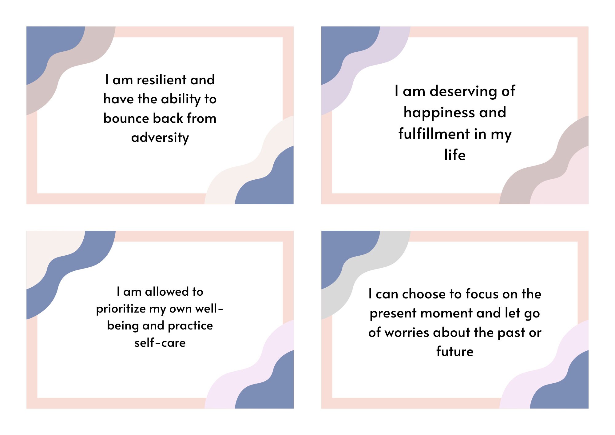 DBT Coping Statements Flashcards - Etsy