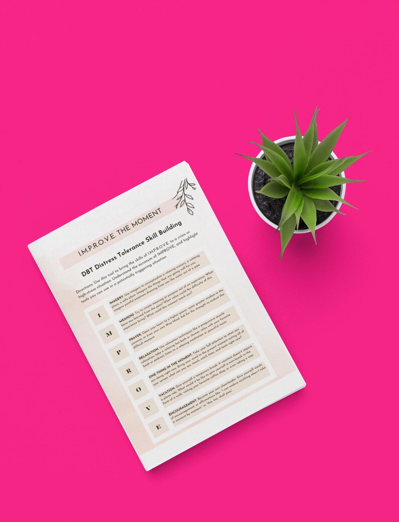IMPROVE the Present Moment DBT Skill - Etsy Israel