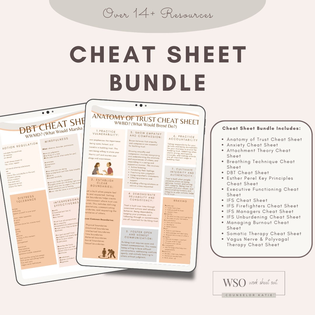 Cheat Sheet Bundle - Etsy