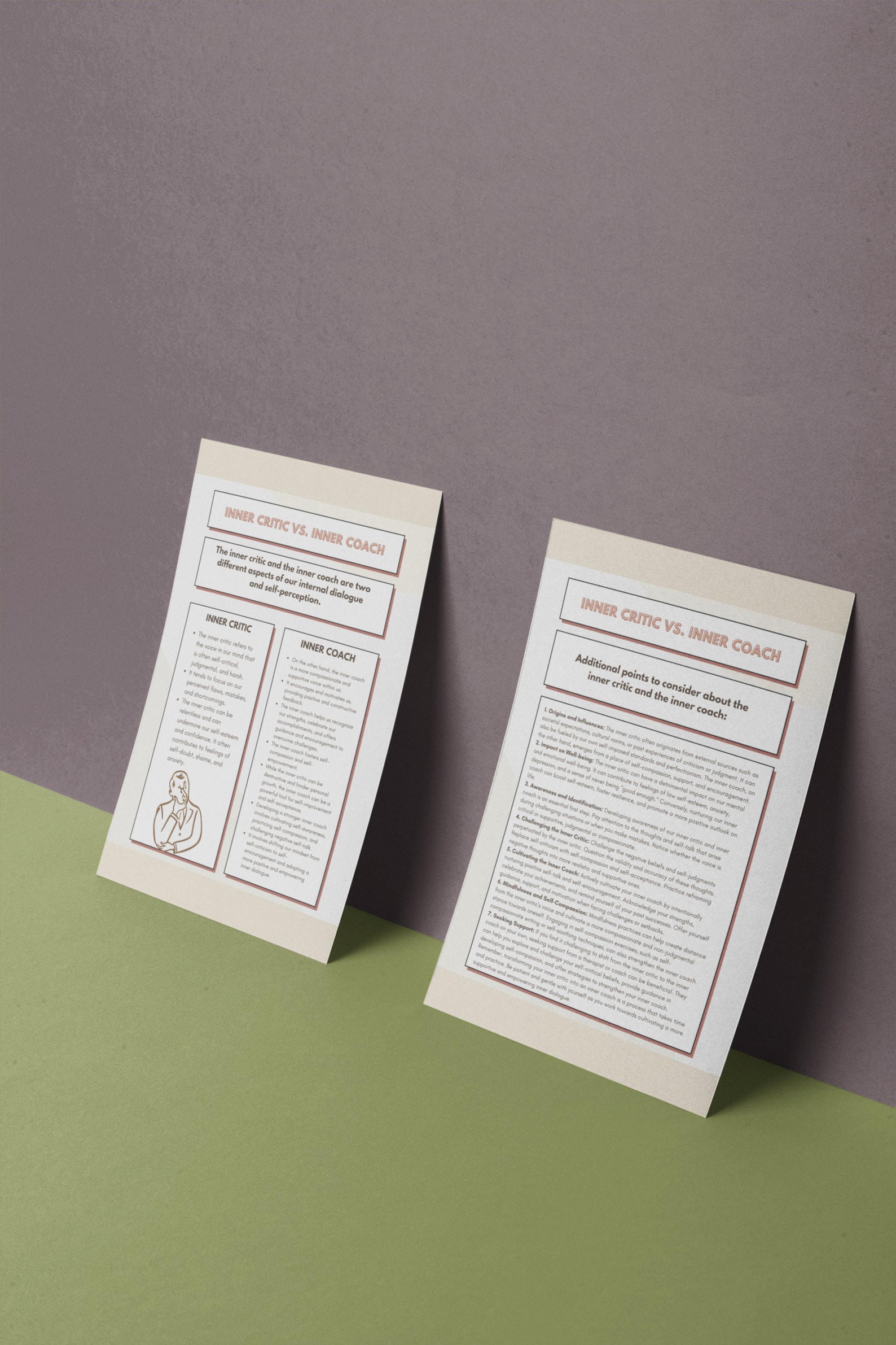 Inner Critic Vs. Inner Coach Inner Critic Work Self-esteem Self ...