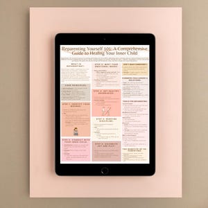 Reparenting Guide: Healing Your Inner Child (worksheet) - Etsy