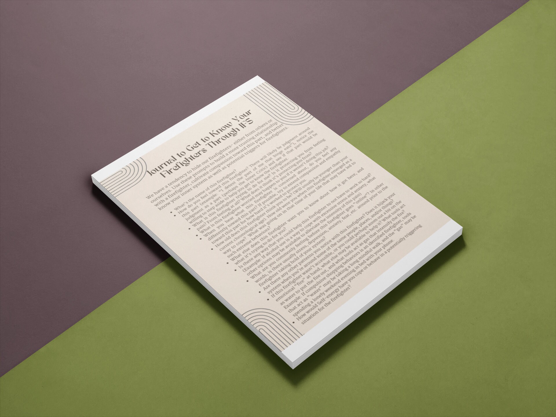 IFS Journal Prompt: Get to Know Your Firefigthers - Etsy