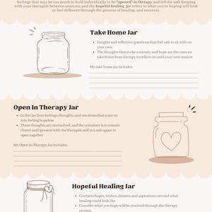 Therapy Jars; Therapy Tools; Trauma Informed Care; Containment Exercise ...