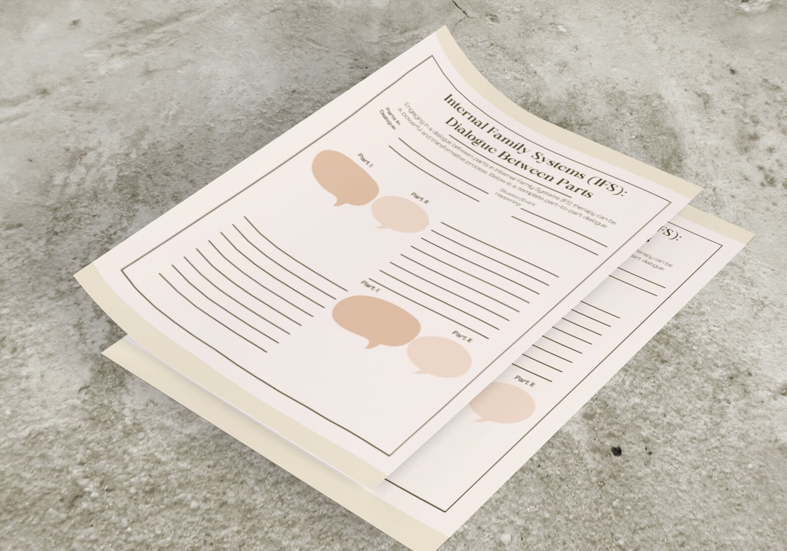 Internal Family Systems Dialogue Between Parts Parts Work IFS Parts ...
