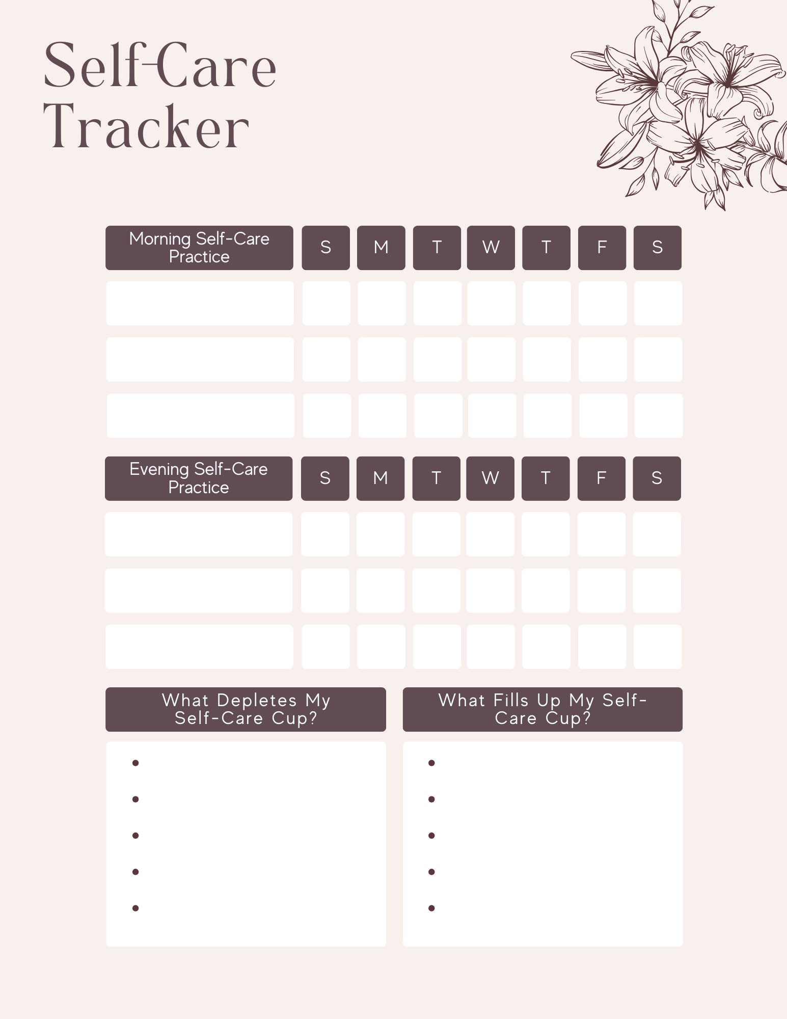 Self-care Resources Bundle Self-care Exercises Self-care Worksheets ...