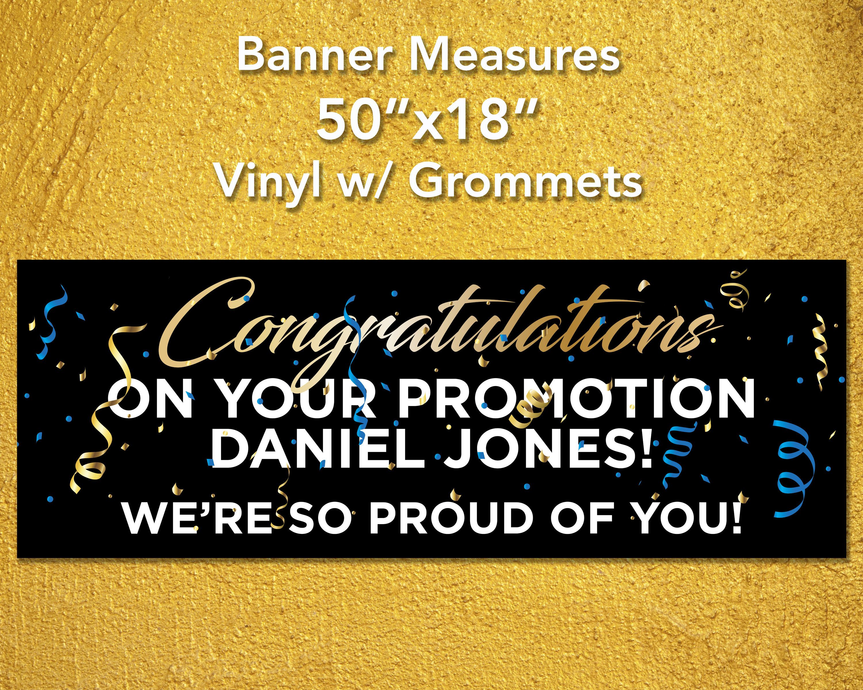 Custom Banner: Congratulations on Your Promotion / New Job / - Etsy UK