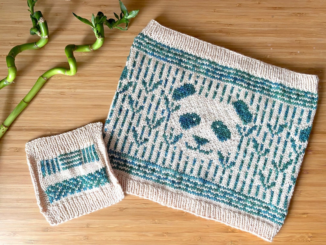 PDF Knitting Pattern - Peeking Panda Cowl - Digital Download Tutorial ...