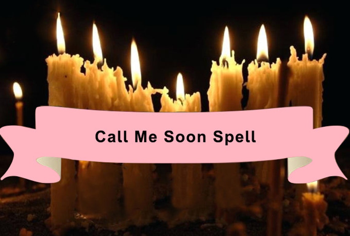 Contact Me Soon Spell Call Me Soon Spell Reach Out to Me Spell Text Me ...