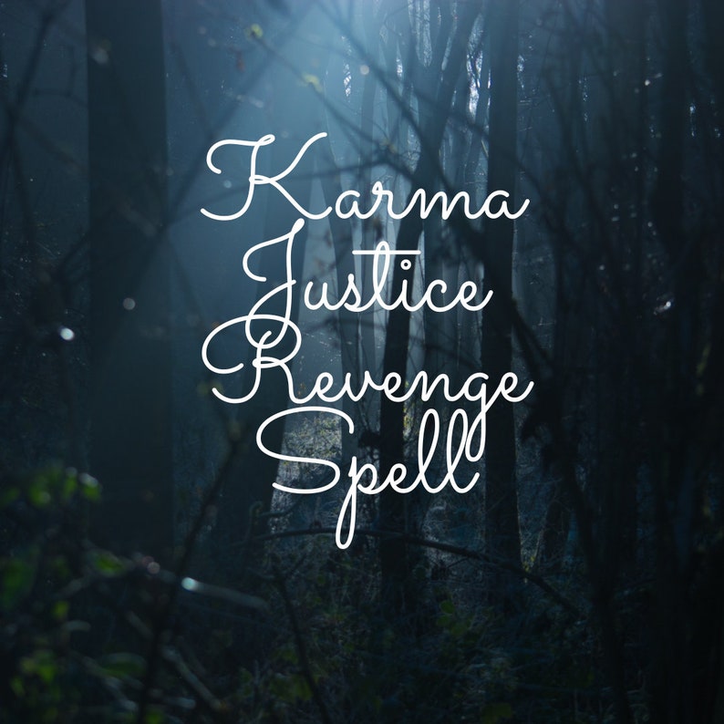 Karma Spell / Justice Spell / Revenge Spell - Etsy