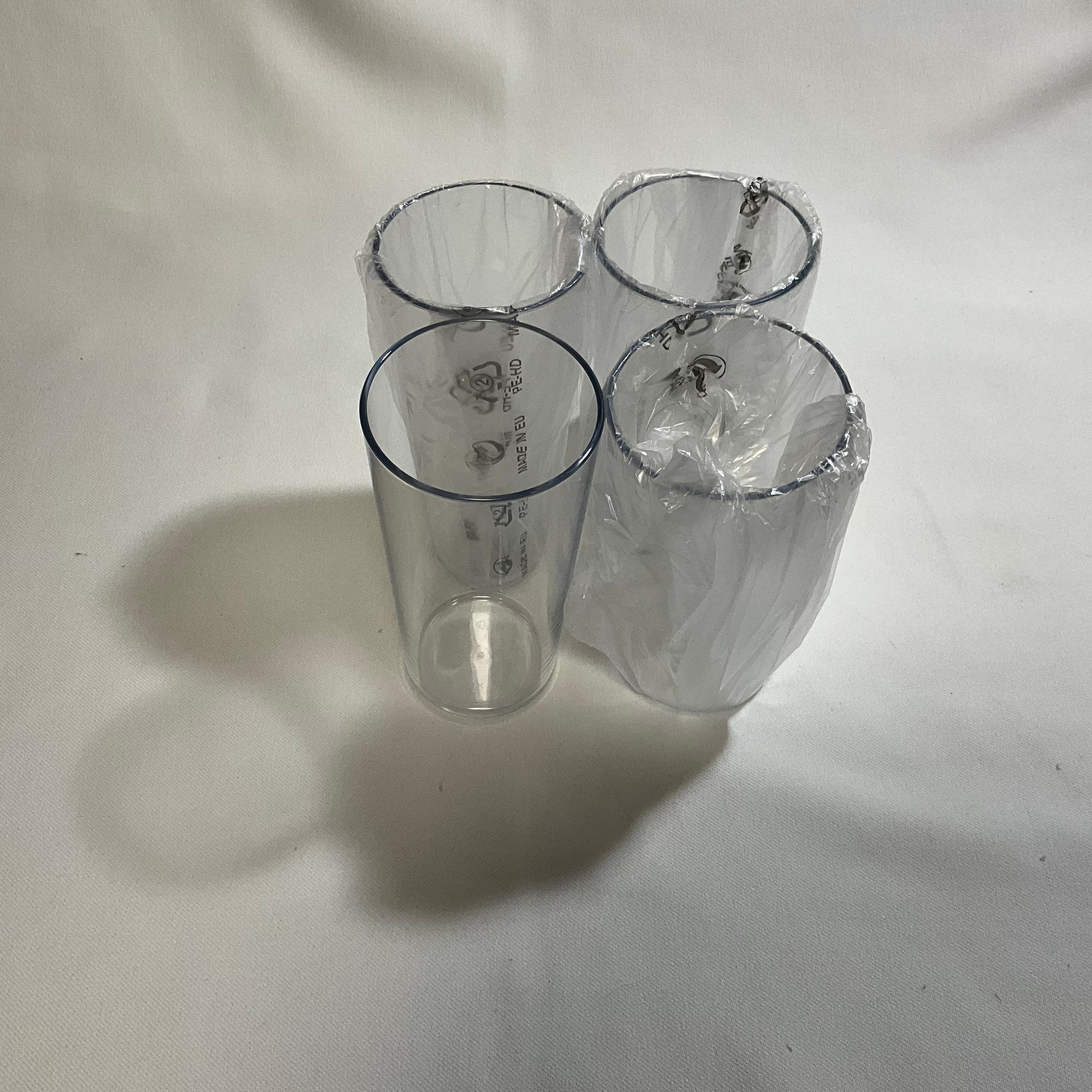 Tupperware Sheerly Clearly Elegant Acrylic 14 Oz 400 Ml Tumblers Set of ...