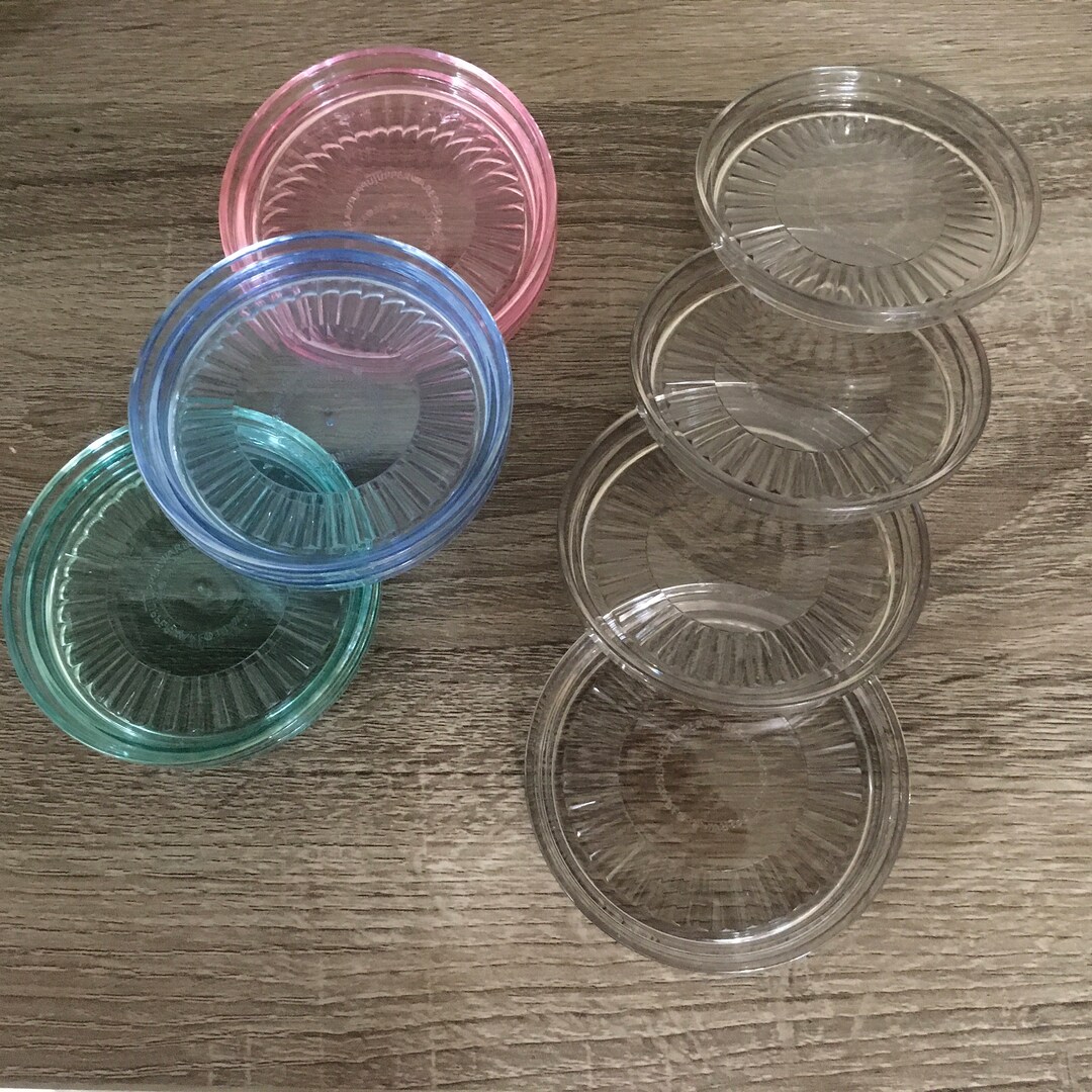 Vintage Tupperware Acrylic Water Color Pastel Deluxe Tumbler Drinker ...