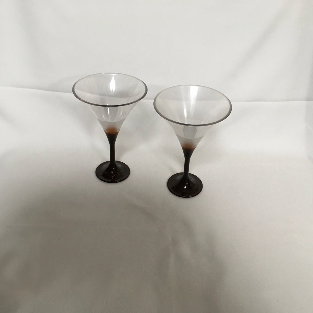 Tupperware Acrylic Sheerly Elegant Martini Cocktail Dessert Glasses ...