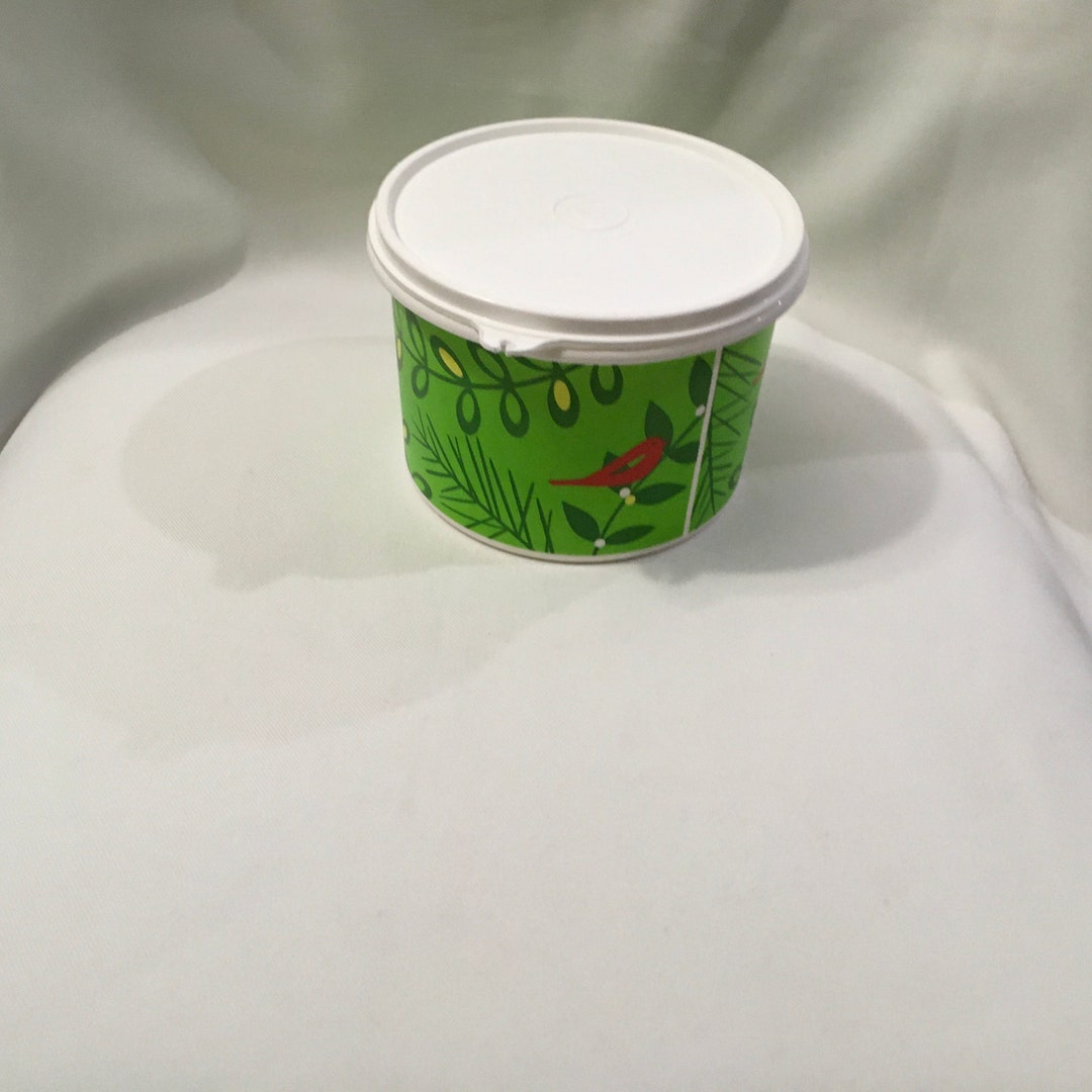 Tupperware Stacking Canister Red Cardinal Bird & Leaves Canister 1.1 ...