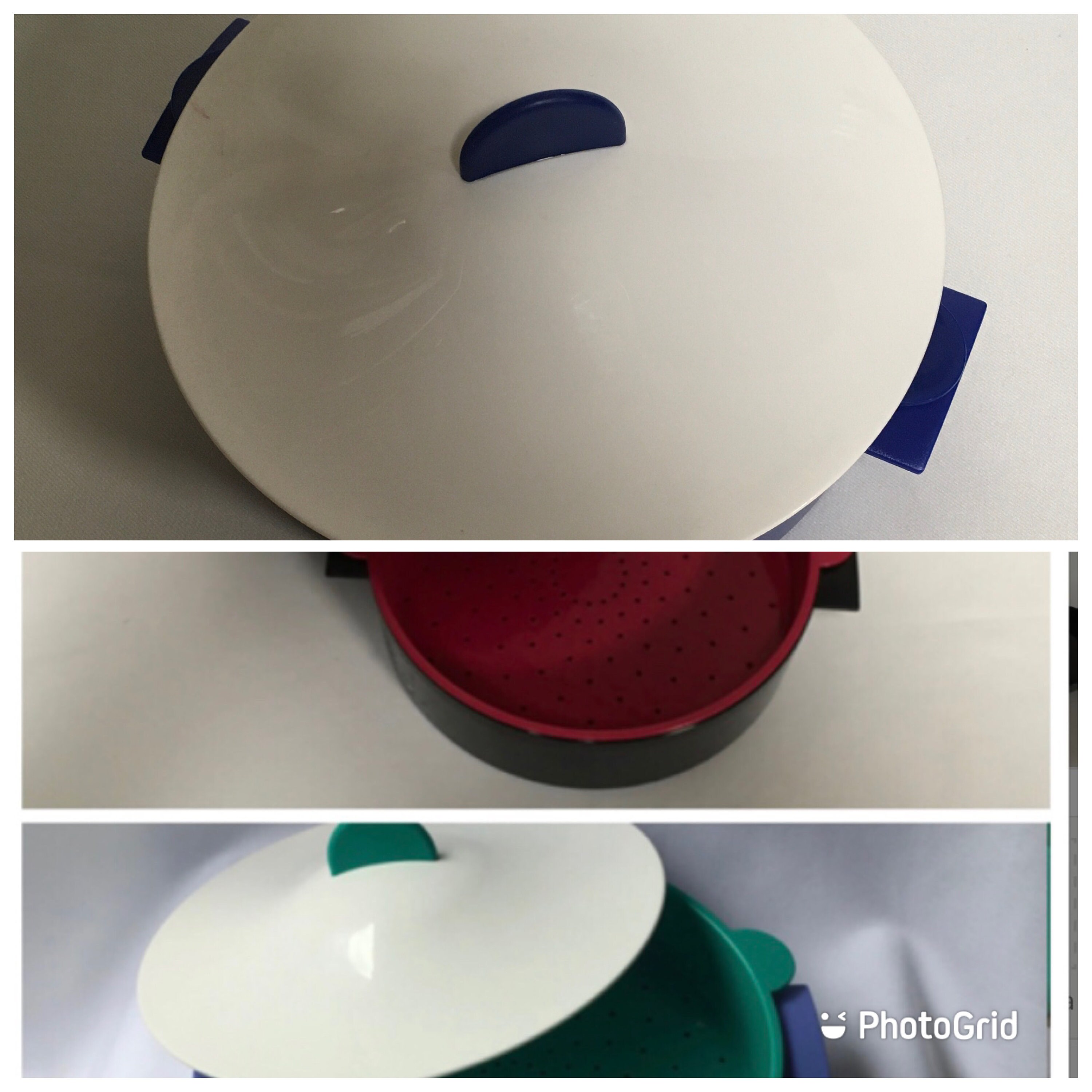 Tupperware Large Microsteamer Steamer Microwave Colander 3065 3066 3067 ...