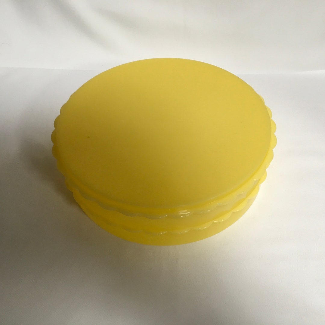 Tupperware Pie Stackable Tray & Ring 4898 4897 Yellow Designed - Etsy