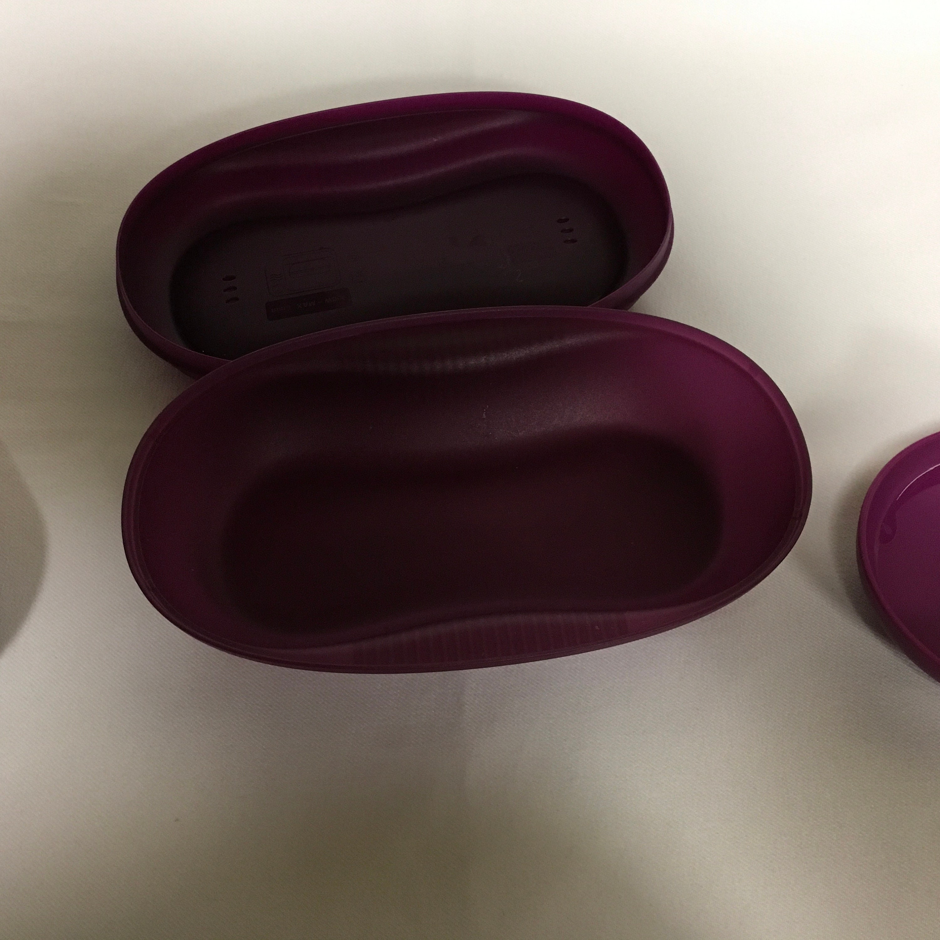 Tupperware Microwave Breakfast Maker & Inserts Purple Poached Eggs ...