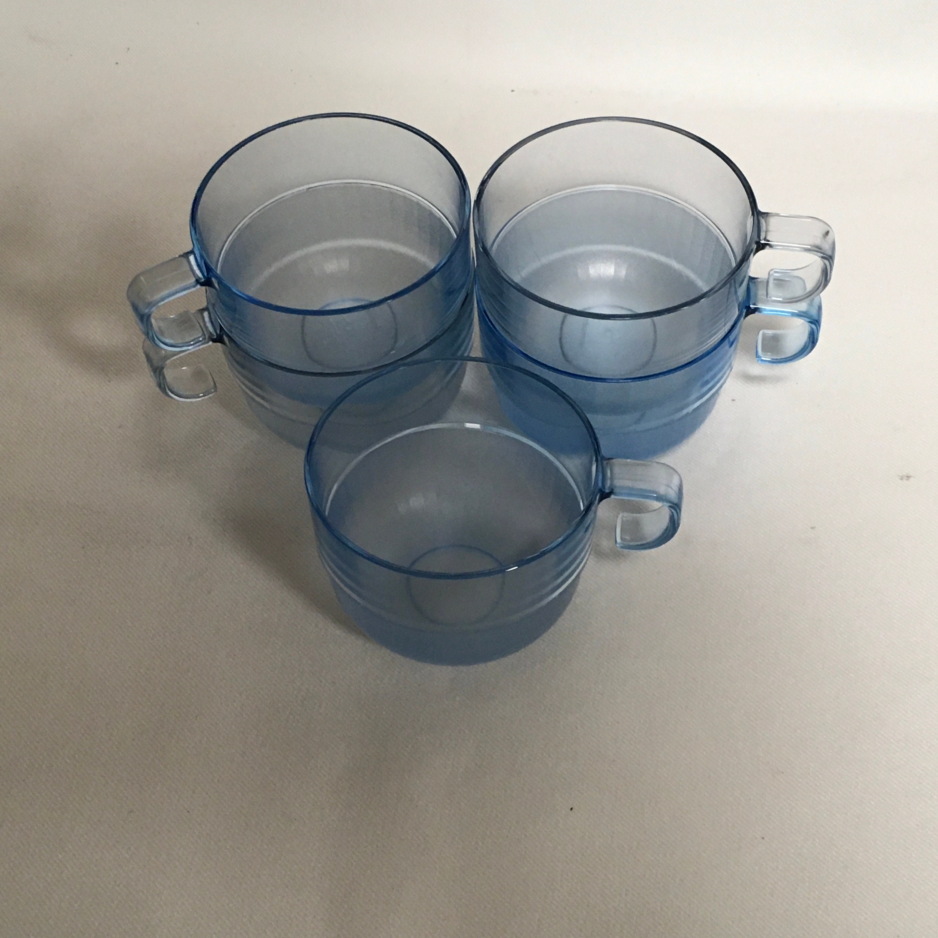 Tupperware Preludio Acrylic Cups Mugs Pedestal Mug Set Punch Bowl Cups ...