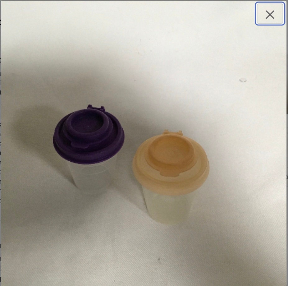 Tupperware Midget Minis Salt & Pepper Shakers Set Seasoning Spices ...