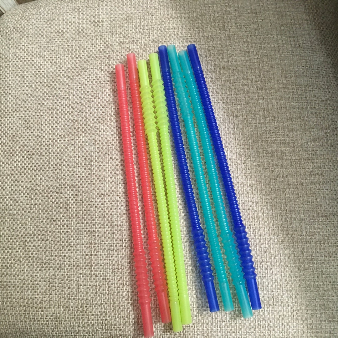 Tupperware Straws Vintage Whistle Straws Plastic Reusable Eco Friendly ...