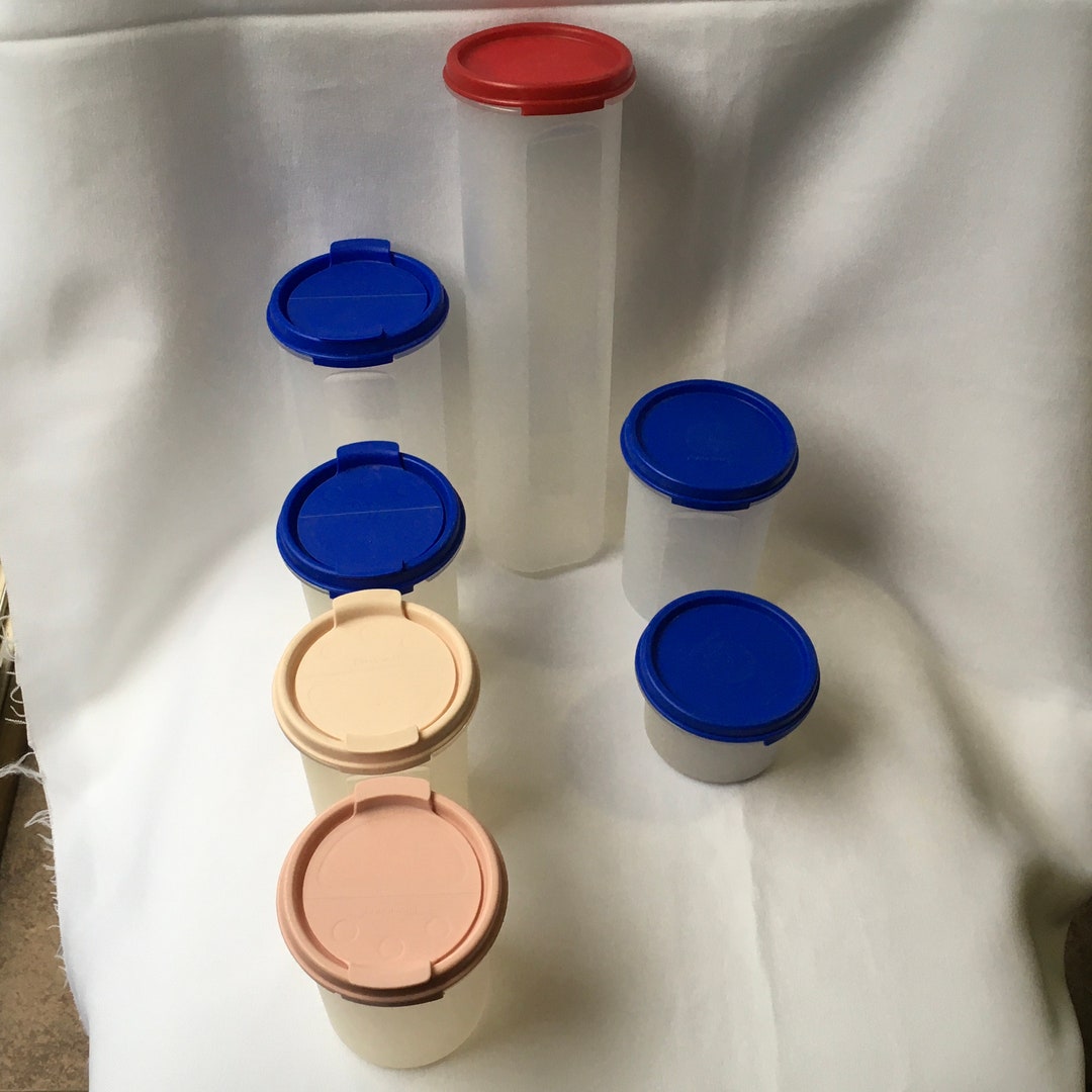 Tupperware Modular Mates Round # 1 # 2 # 3 # 5 Stor N Shake Solid Lid ...