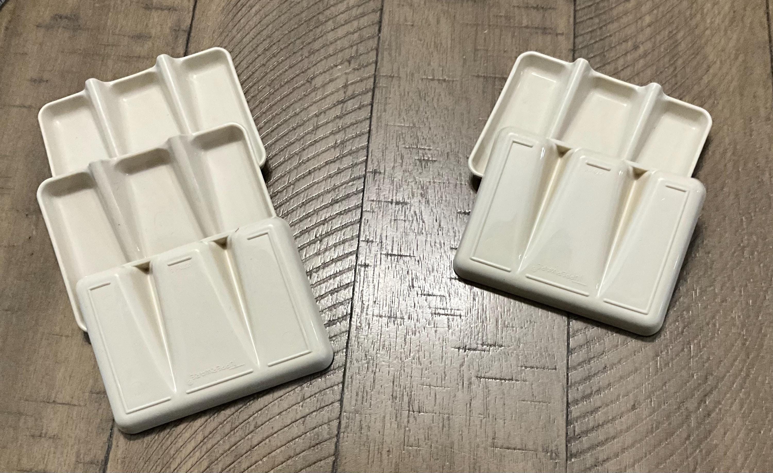Tupperware #1278 Soap Dish Set of 2 or 3 Caddy Scrubby Scouring Pad ...