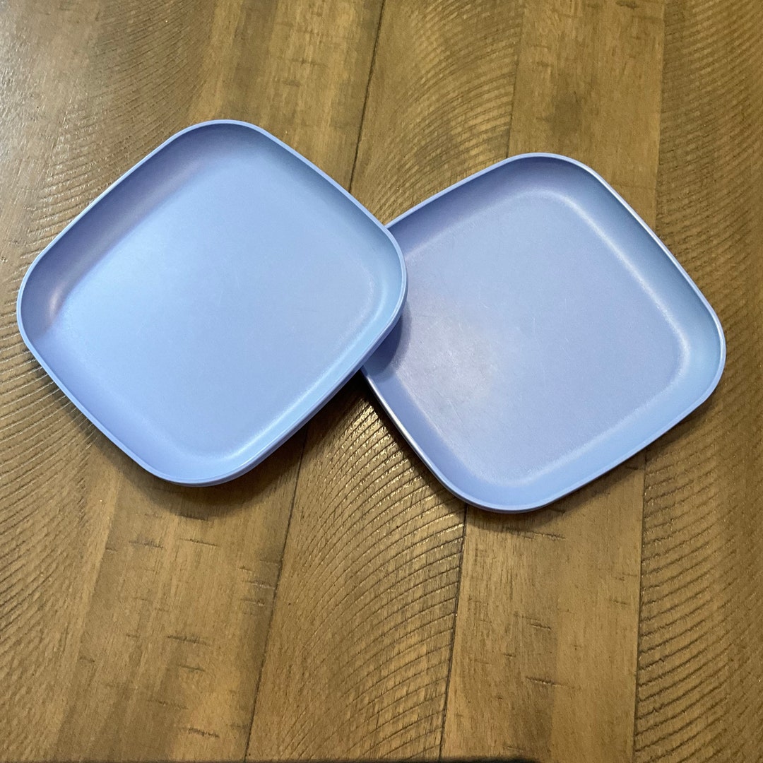 Tupperware 8 Square Luncheon Plates Light Blue Lot of 2 or 3 1534 ...