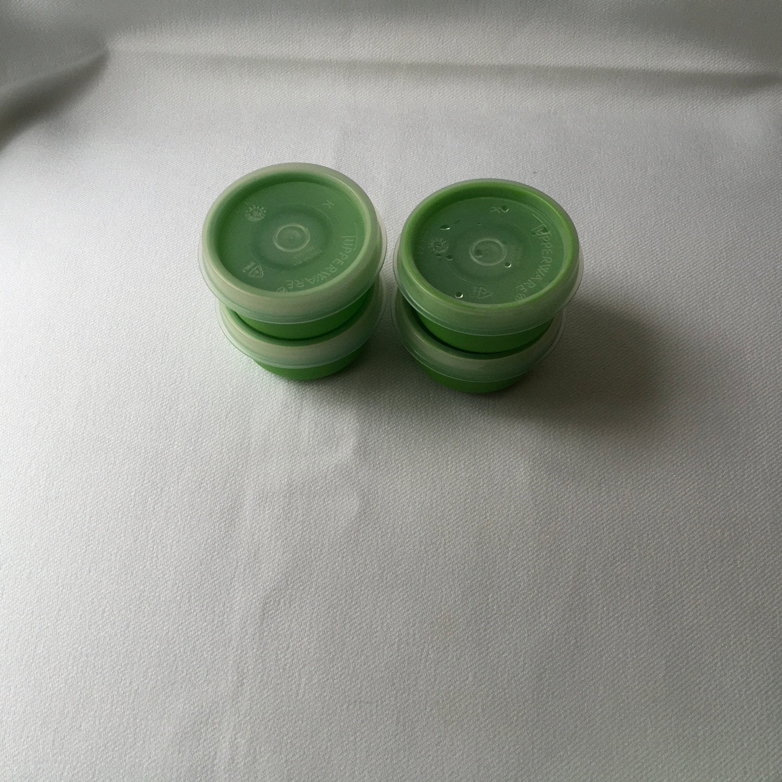 Tupperware Smidgets 1 Oz Container Pink Green Black Set of 4 Set of 2 ...