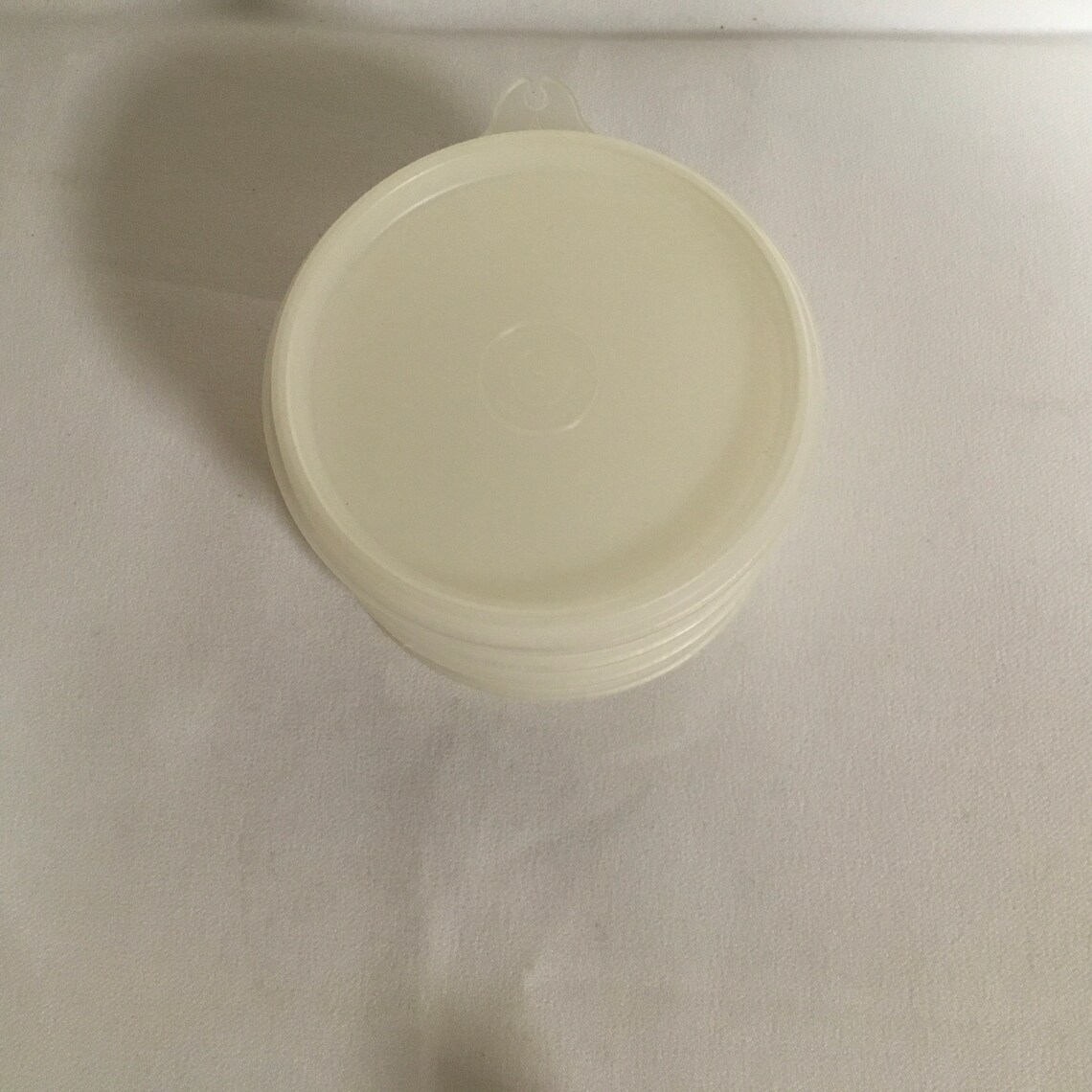 Tupperware Hamburger Press 3 Pieces White Hamburger Stamp Patty Freezer ...