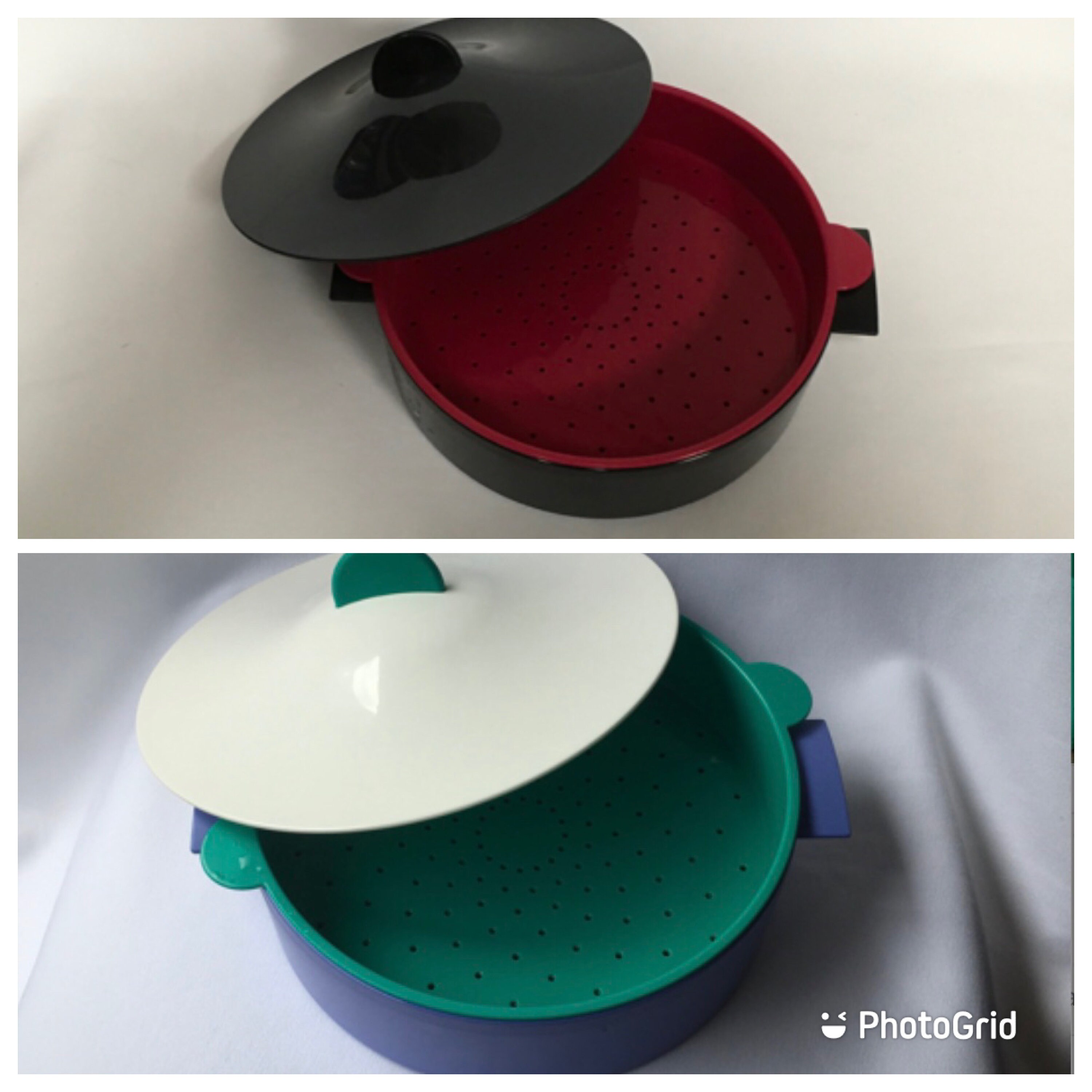 Tupperware Large Microsteamer Steamer Microwave Colander 3065 3066 3067 ...