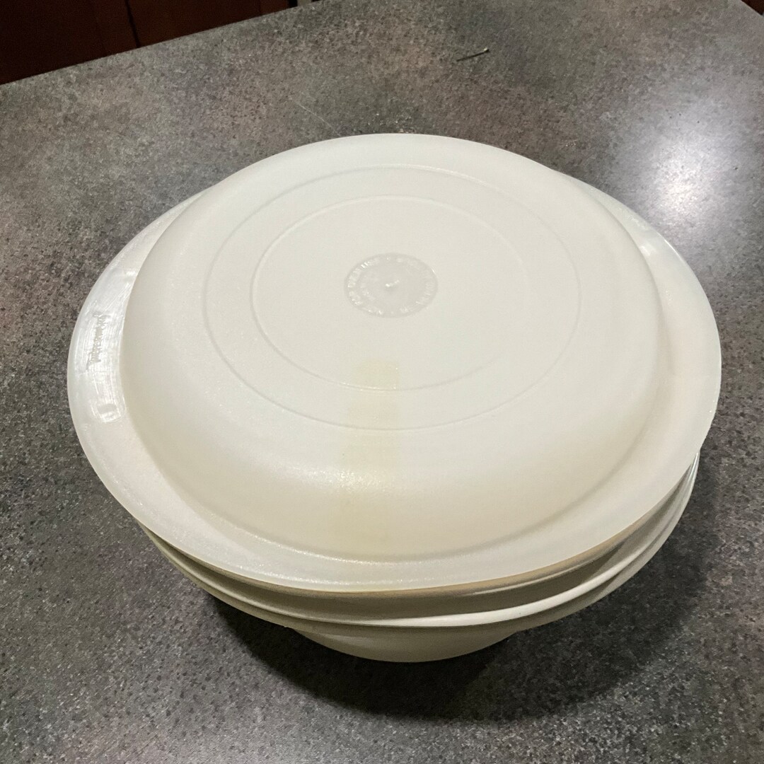 Vintage Tupperware Ultra 21 Ovenware Set 3 Qt Casserole Colander With 3 ...