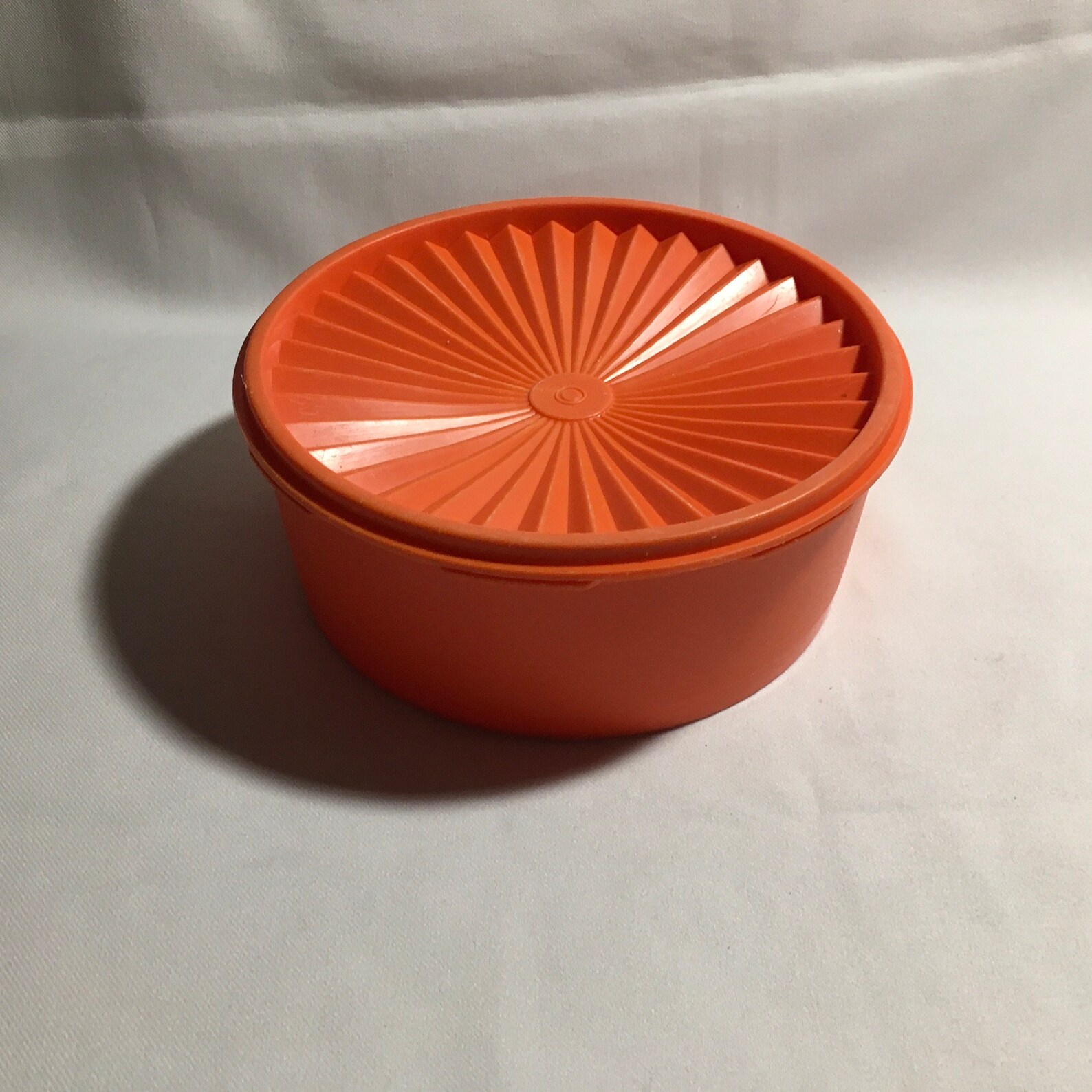 Tupperware Servalier Snack Canister Vintage Bright Orange Cookie ...
