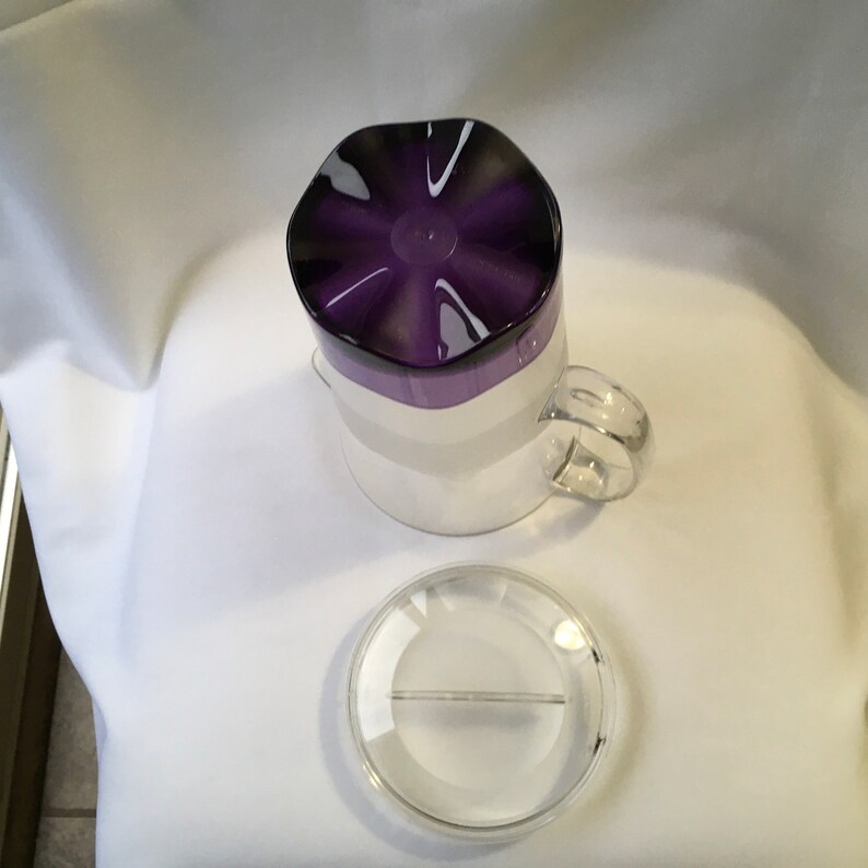 Vintage Tupperware Acrylic Sheerly Elegant Pitcher With Cover or ...