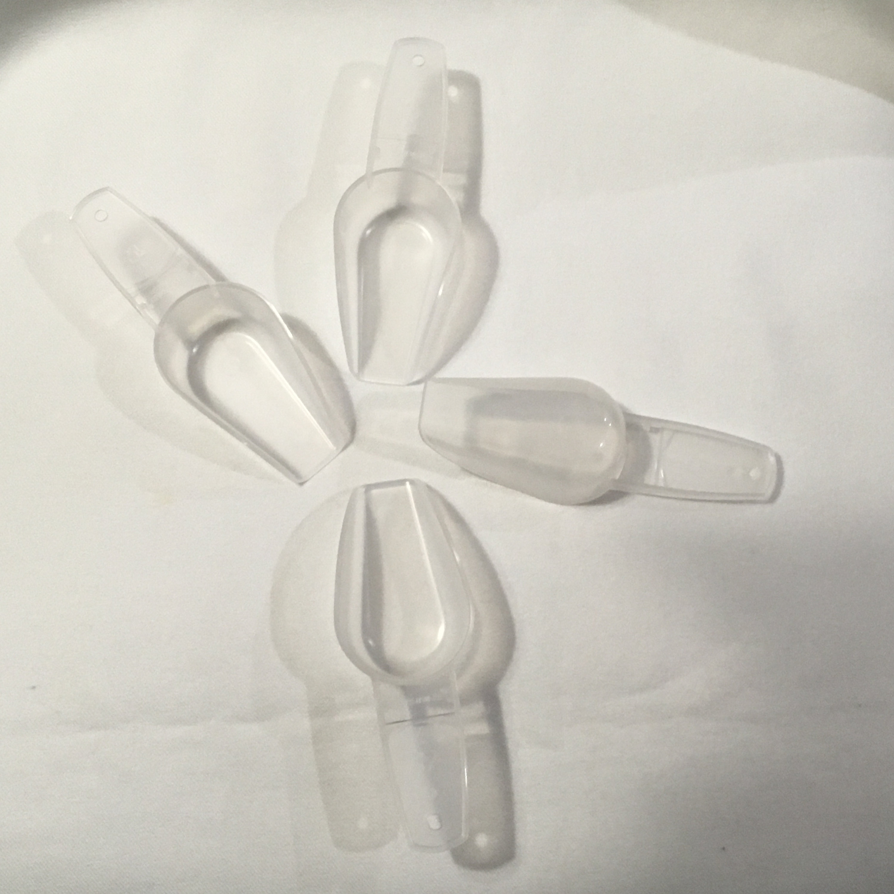 Tupperware Mini Scoops 878 Set of 4 Clear Kitchen Retro for Dry Goods ...