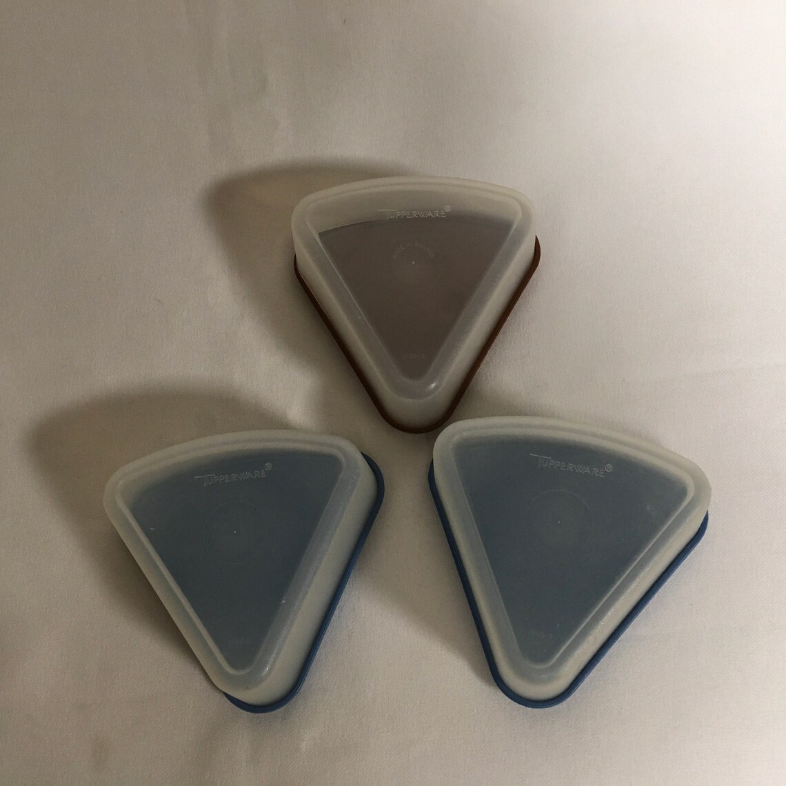 Vintage Tupperware Triangle Pie Wedge Food Storage Stacking | Etsy