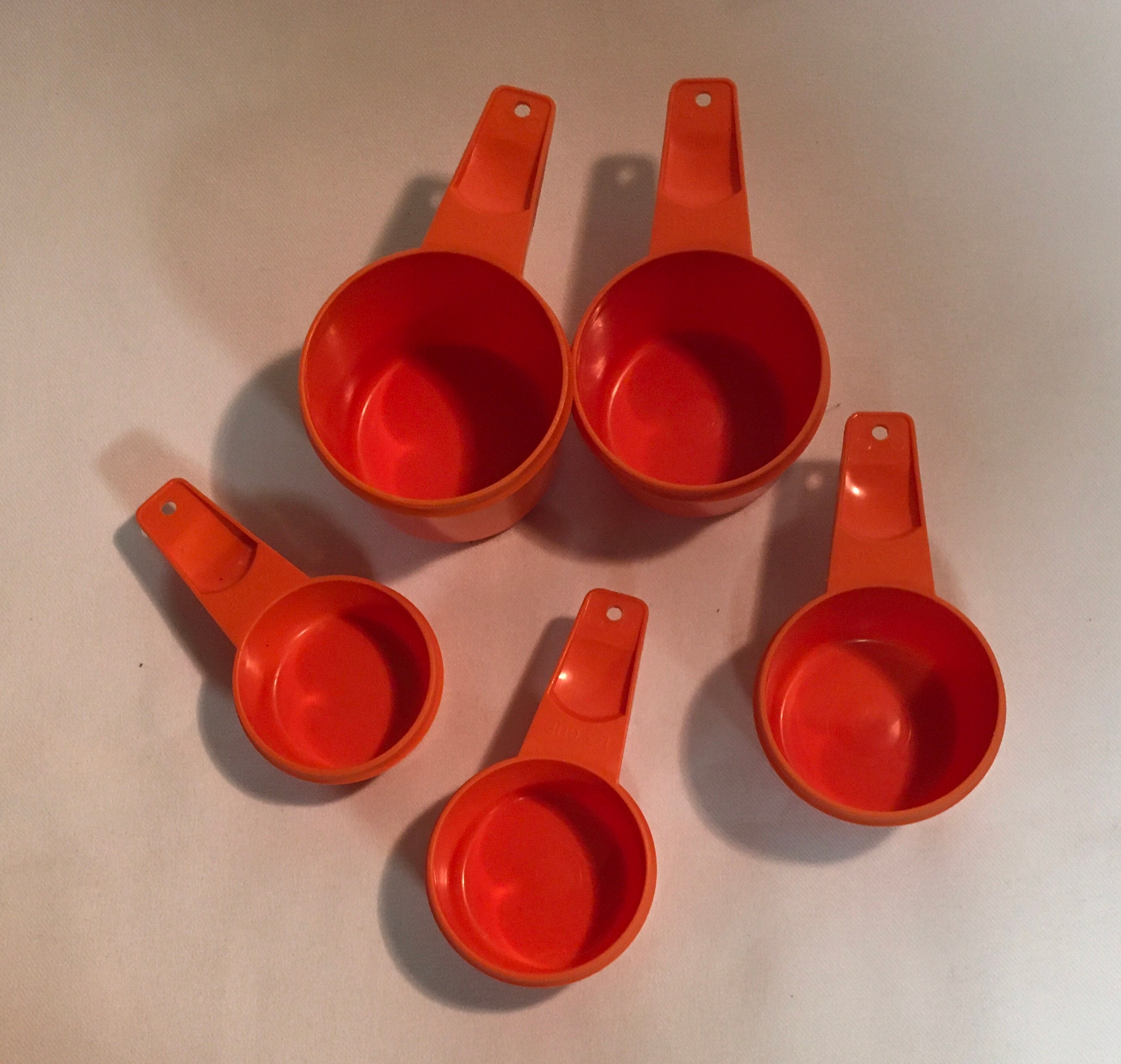 Vintage Tupperware Measuring Cups Set of 5 1 Cup 3/4 Cup 1/2 - Etsy