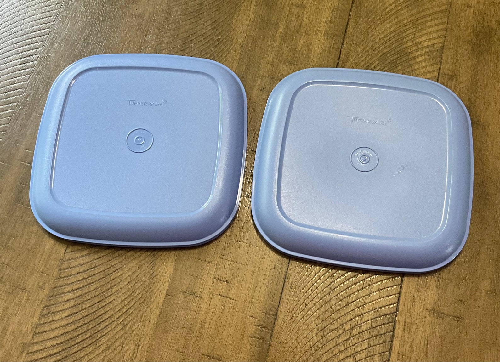 Tupperware 8 Square Luncheon Plates Light Blue Lot of 2 or 3 1534 ...