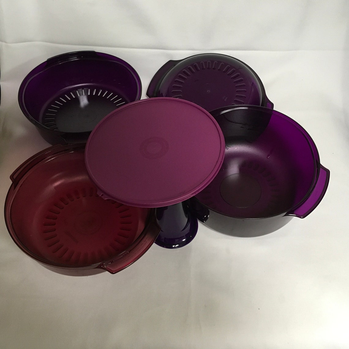 Tupperware Tupperwave Stack Cooker Cookware Microwave Jewel Purple ...