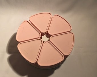 Vintage Tupperware Triangle Pie Wedge Food Storage Stacking Spice ...