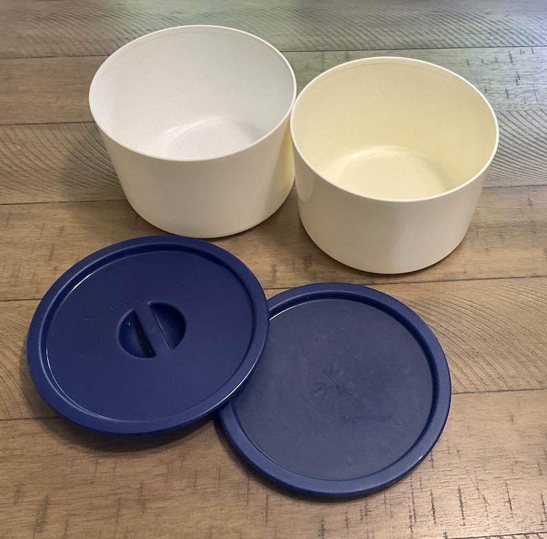 Tupperware Coffee House Canister Set Bold Blue Hunter Green Coffee ...