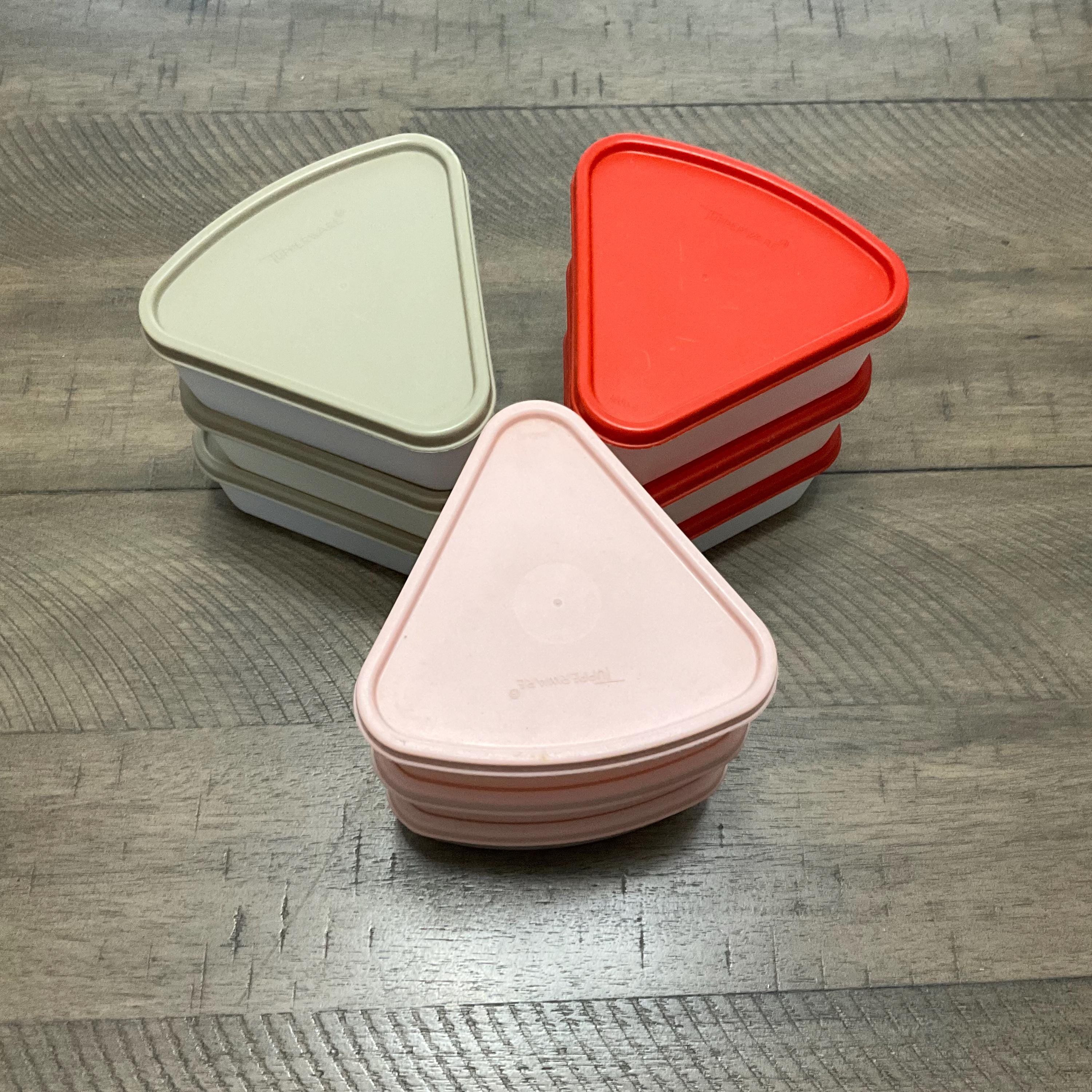 Vintage Tupperware Triangle Pie Wedge Food Storage Stacking Spice ...