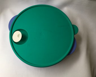 Tupperware Crystal Wave Divided Plate Dish W Lid 3284 2651 10 Microwave ...