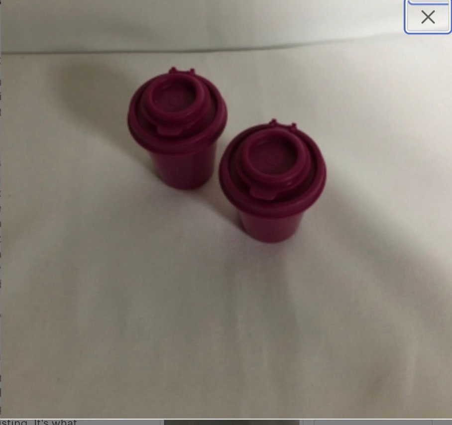 Tupperware Midget Minis Salt & Pepper Shakers Set Seasoning Spices ...