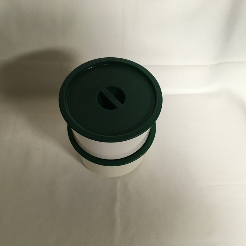 Tupperware Coffee House Canister Set Hunter Green Coffee Filter Storage ...