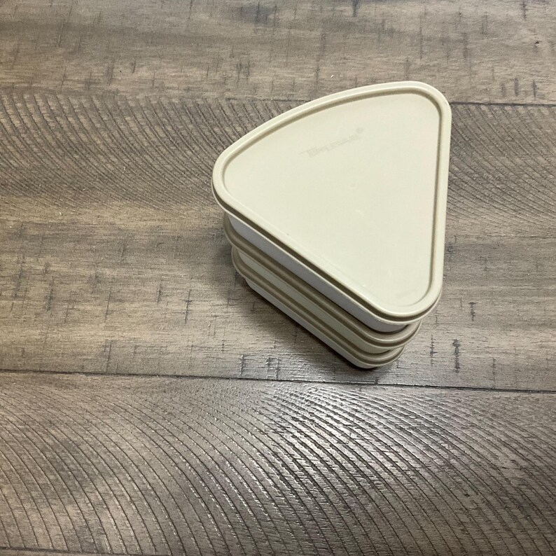 Vintage Tupperware Triangle Pie Wedge Food Storage Stacking Spice ...