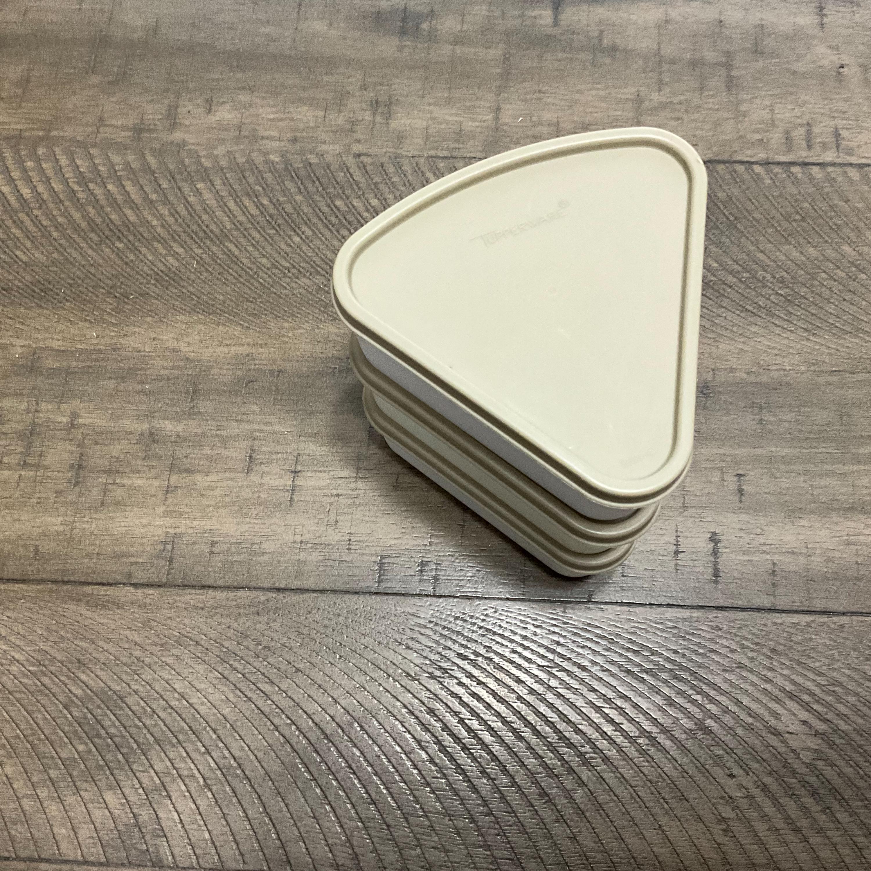 Vintage Tupperware Triangle Pie Wedge Food Storage Stacking Spice ...