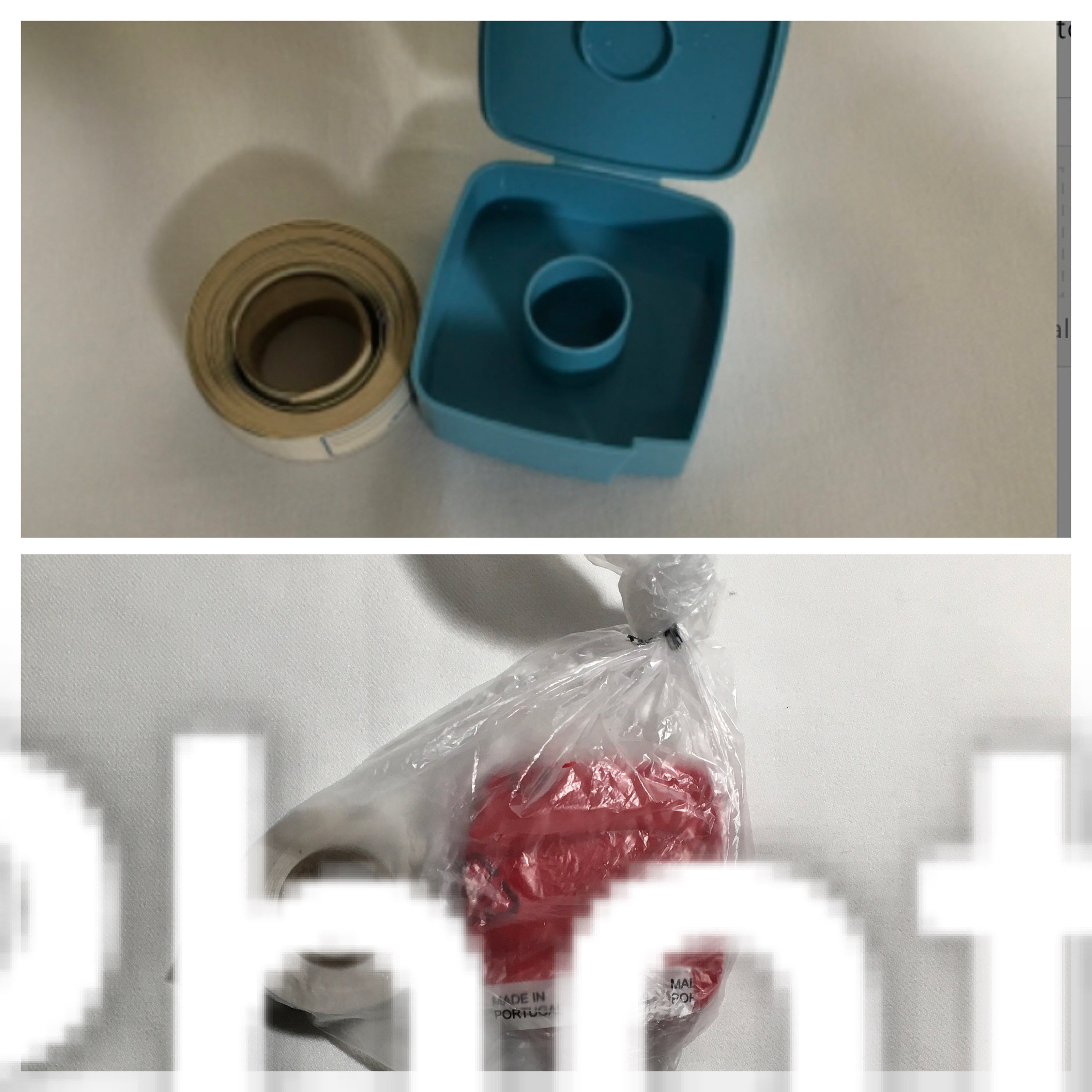 Tupperware Label Dispenser Holder Red or Aqua Blue Freezer Labels You ...