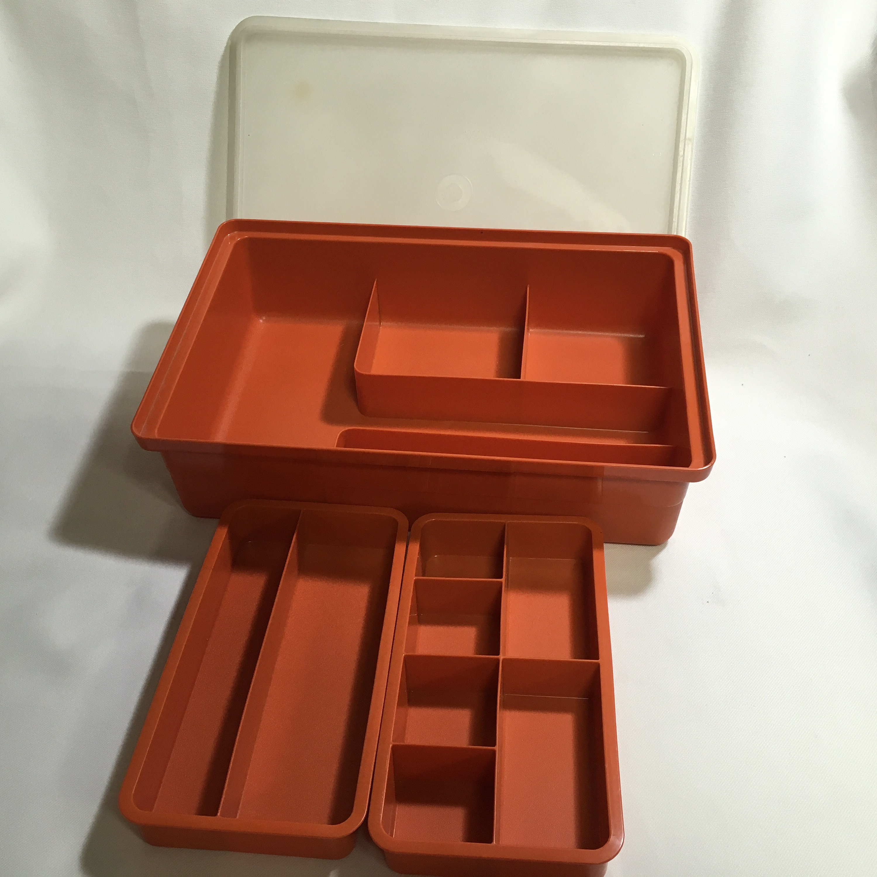 Tupperware Tuppercraft Hobby Organizer Tray Stow N Go Crafts Sewing ...